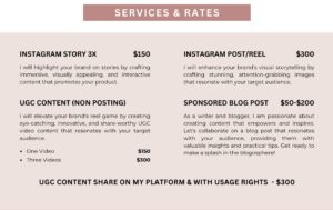 How To Create A Rate Card As An Influencer - American Woman